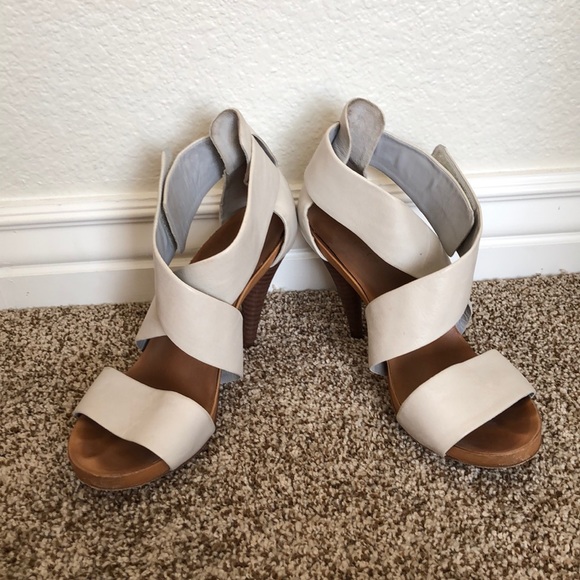 Theory | Shoes | Theory Leather Wrapped Heels | Poshmark